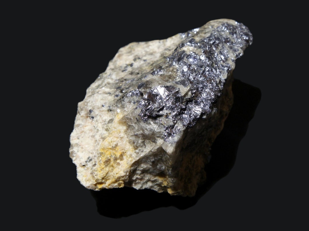 109g Molybdenite With Zinnwaldite | Collectible Specimen - Etsy