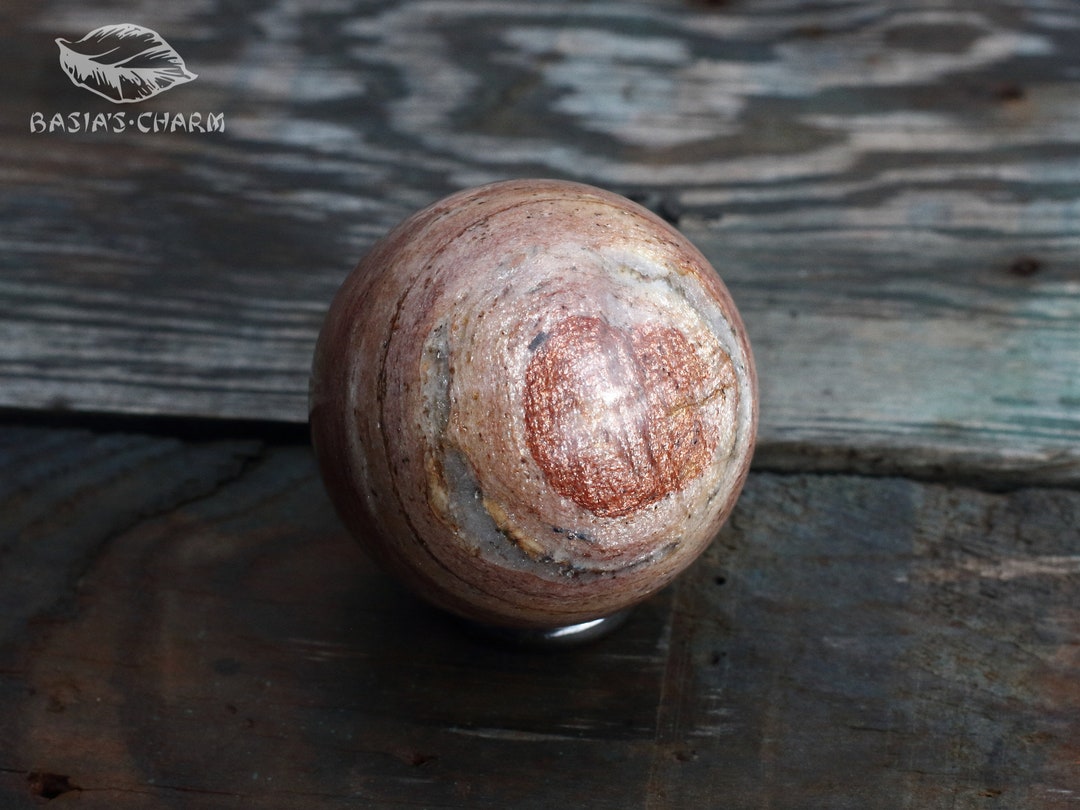 2.0" RED AVENTURINE Sphere | Rare Collectible Gemstone Sphere 52 Mm (2. ...