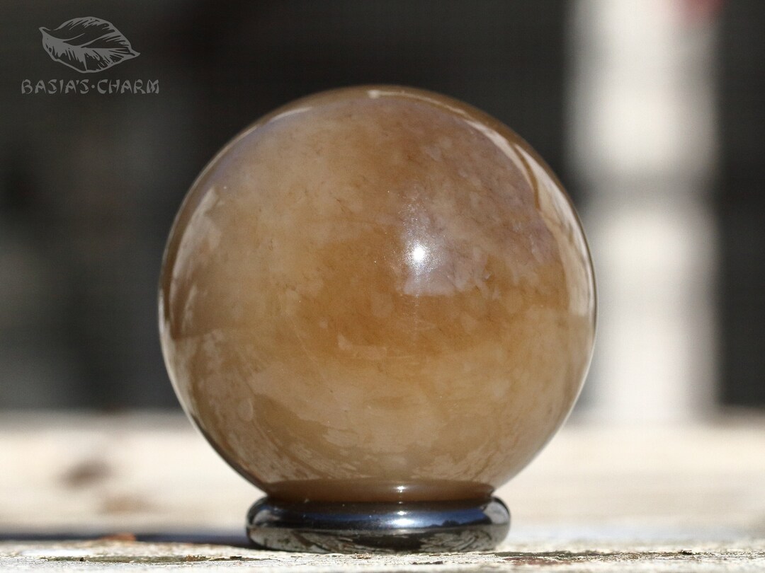 1.7" Rare Brown NEPHRITE JADE Sphere | Collectible Gemstone Sphere 44 ...