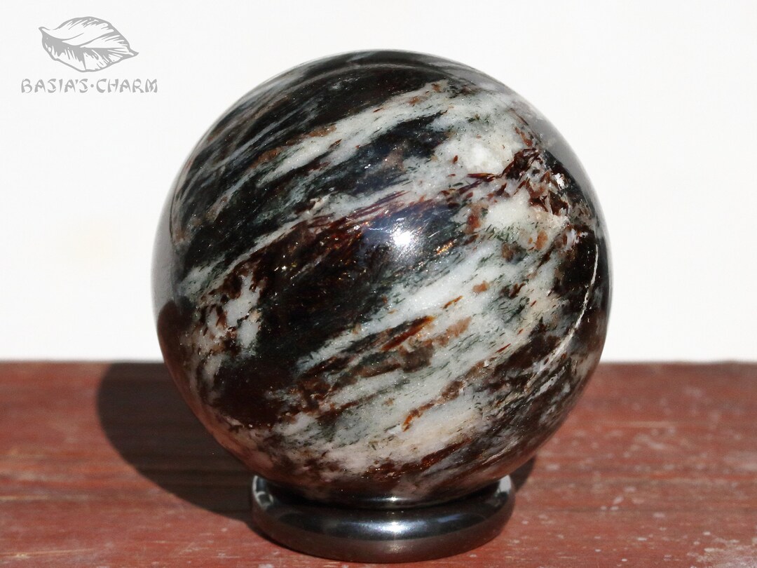 1.8" ASTROPHYLLITE Sphere | Rare Collectible Gemstone Sphere 45.6 Mm (1 ...