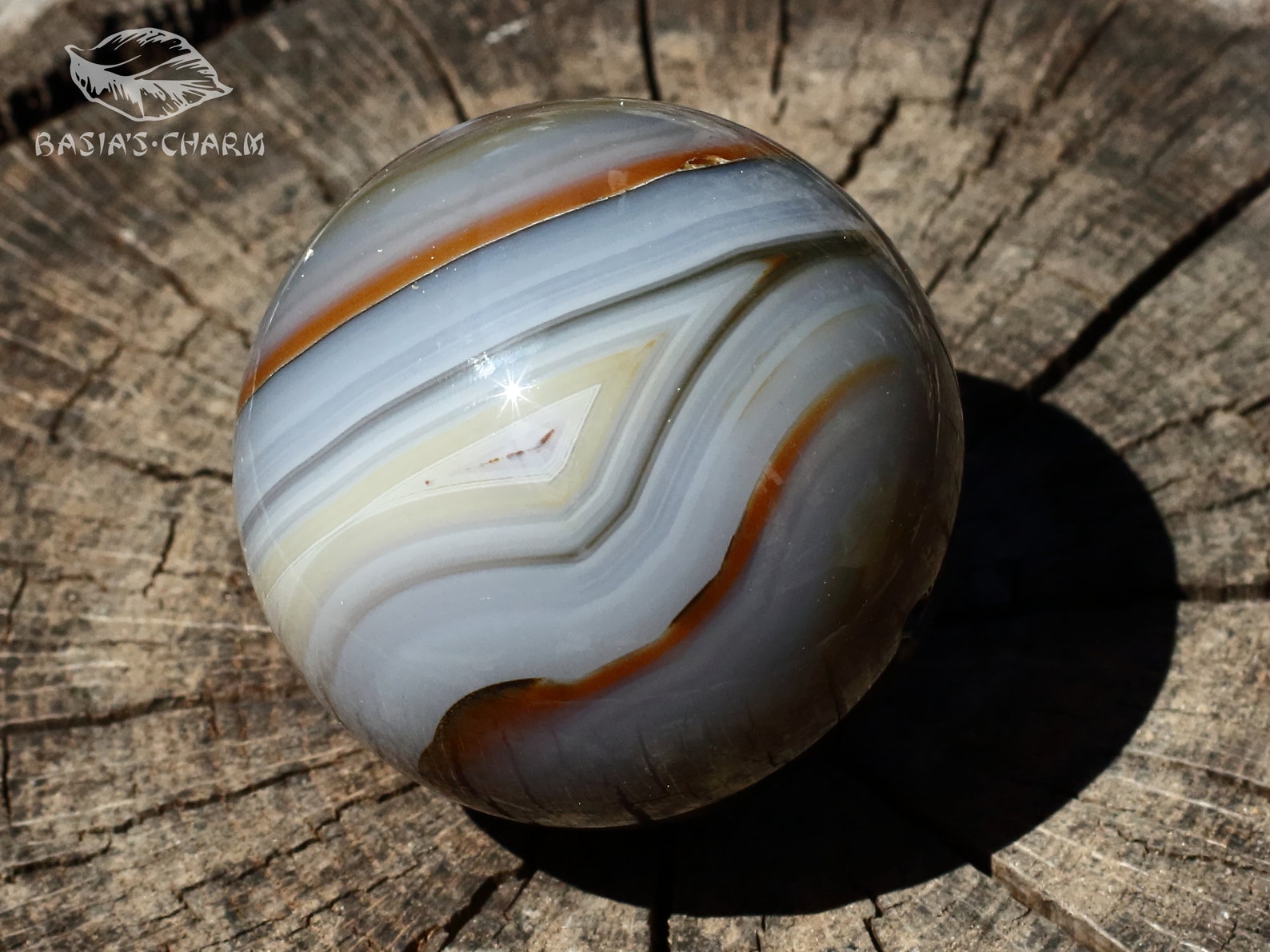 AGATE SPHERE Rare Collectible Gemstone Sphere 58 mm 23 in | Etsy