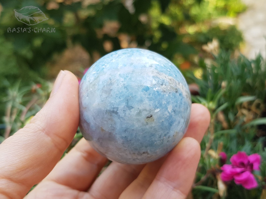 1.9 VIOLANE Blue DIOPSIDE Sphere Collectible Gemstone Sphere 50 Mm 1.95 ...