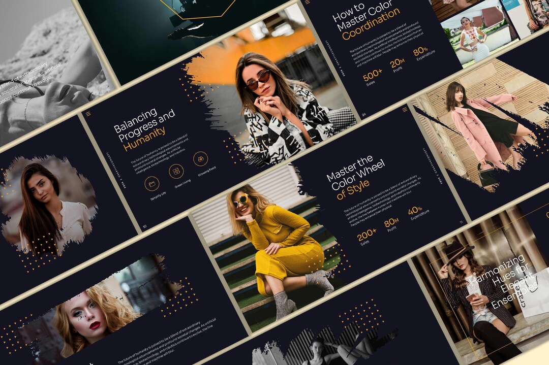 Black Powerpoint Template | Minimal Dark Business Presentation Slides ...
