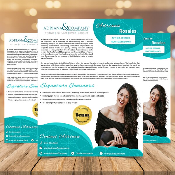 Speaker One Sheet - Etsy