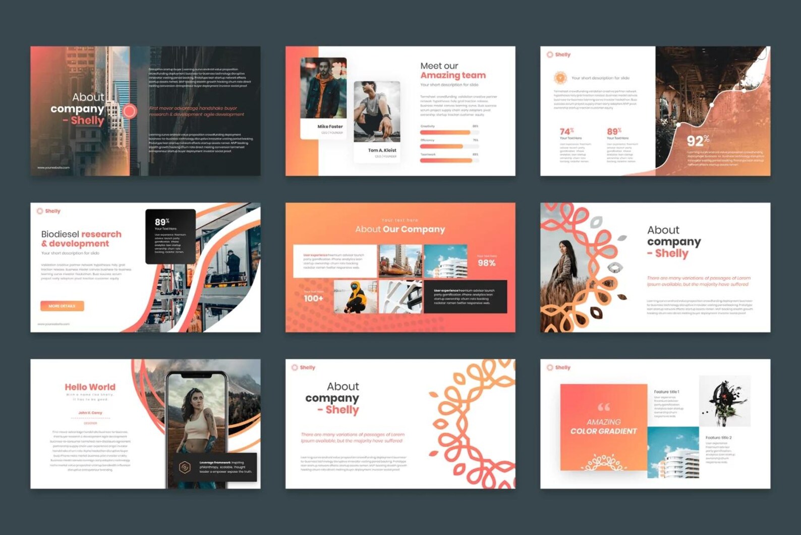 Shelly Powerpoint Template, Business Powerpoint Template, Modern PPT ...