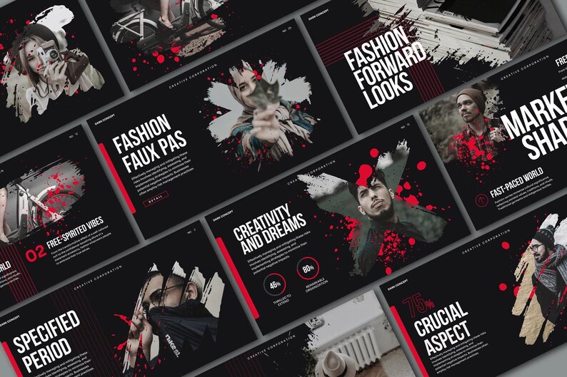 Dark Brusher Powerpoint, Horror Powerpoint Template, Dark Dope Theme ...