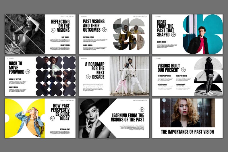 Clean Modern Powerpoint Template | 45+ Unique Presentation Slides for ...