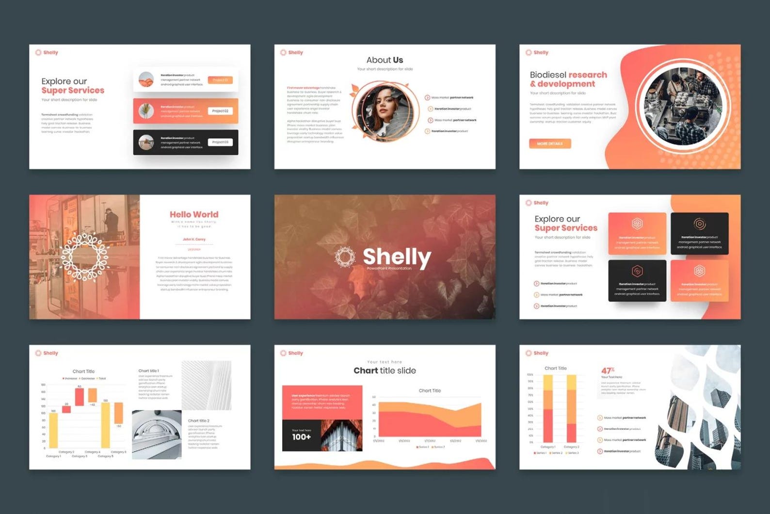Shelly Powerpoint Template, Business Powerpoint Template, Modern PPT ...