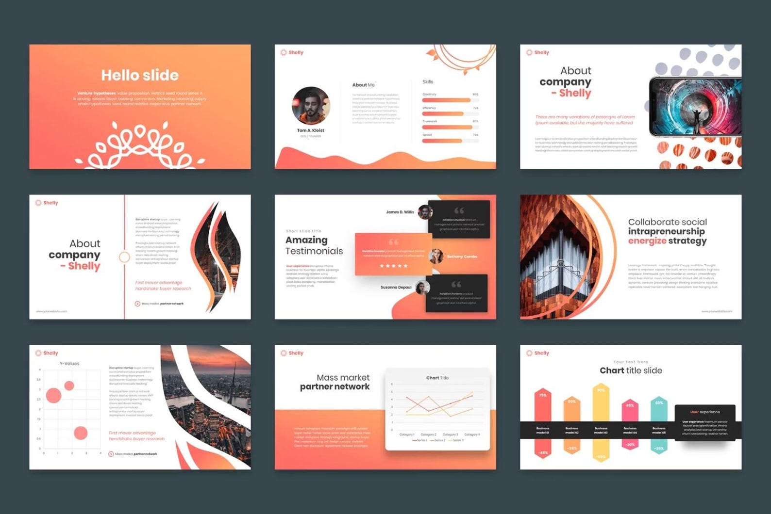 Shelly Powerpoint Template, Business Powerpoint Template, Modern PPT ...