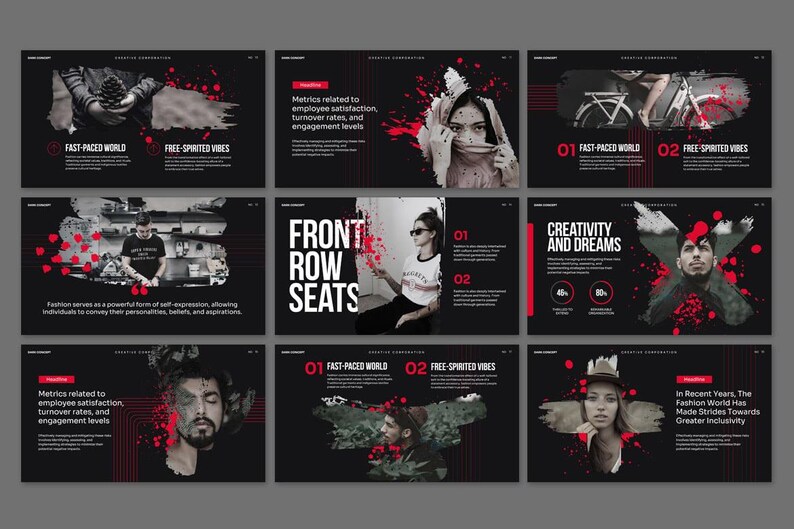 Dark Brusher Powerpoint, Horror Powerpoint Template, Dark Dope Theme ...