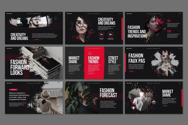 Dark Brusher Powerpoint, Horror Powerpoint Template, Dark Dope Theme ...