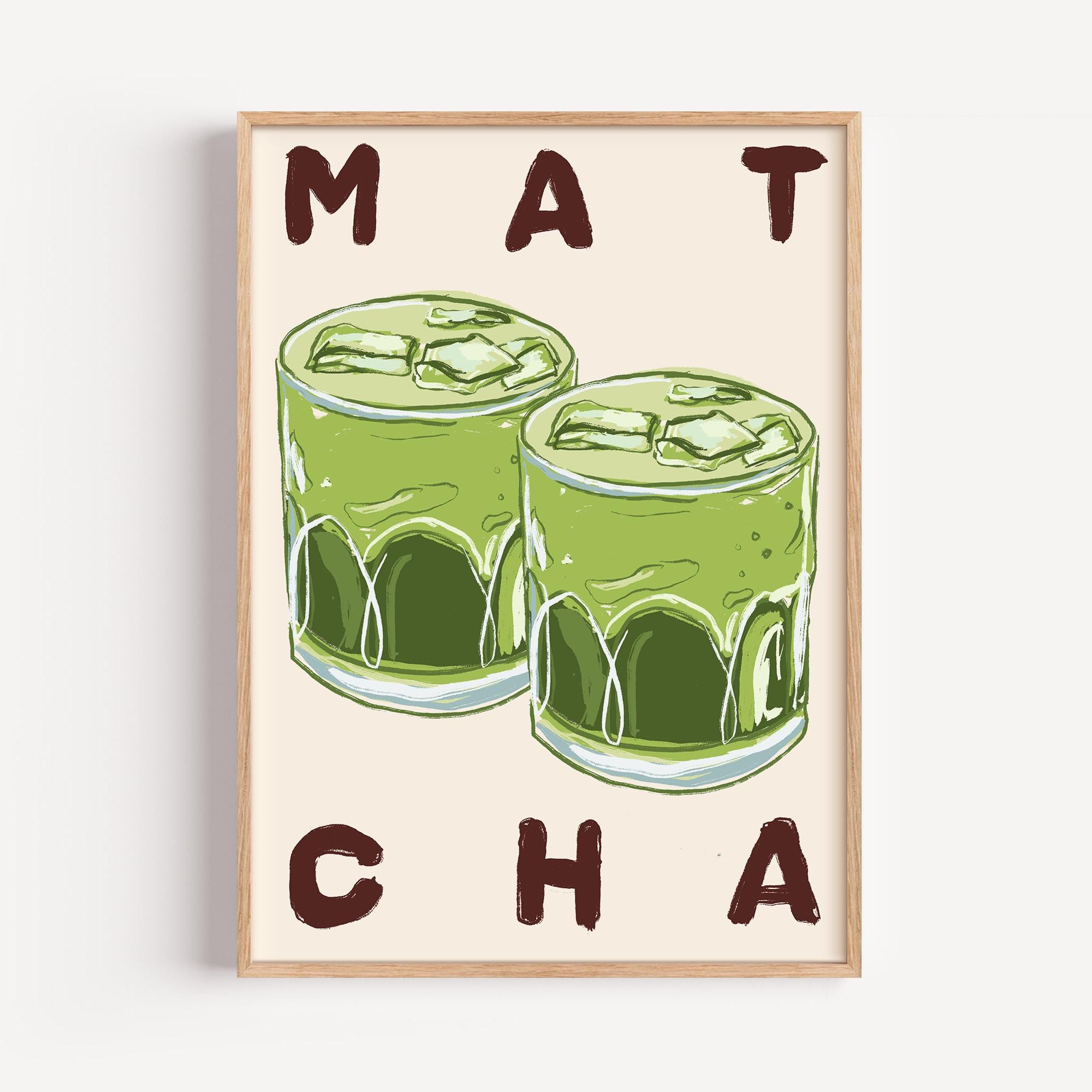 Matcha Art Print: Kitchen Coffee Bar Decor (unframed) - Etsy