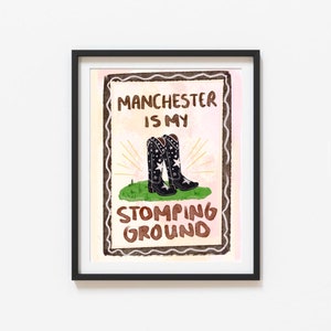 Stomping Ground Customisable Wall Print Illustrated by Weezy Colourful ...