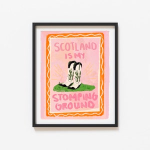 Stomping Ground Customisable Wall Print Illustrated by Weezy Colourful ...