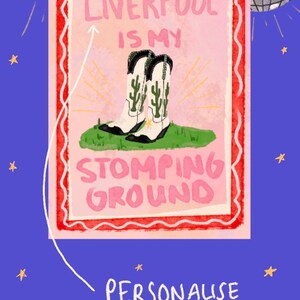 Stomping Ground Customisable Wall Print Illustrated by Weezy Colourful ...