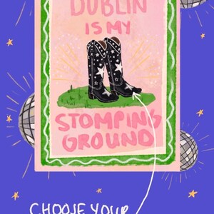 Stomping Ground Customisable Wall Print Illustrated by Weezy Colourful ...