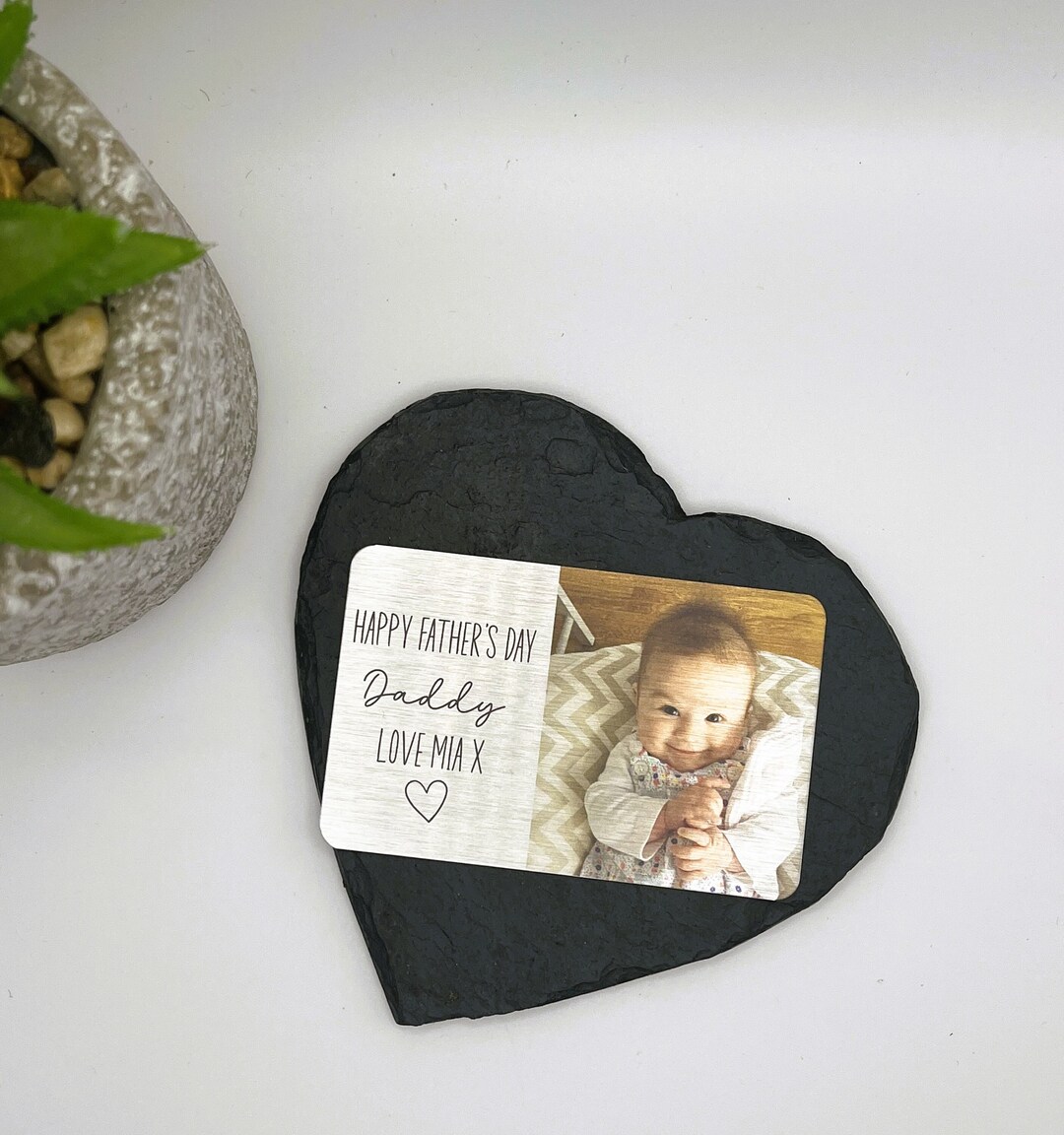 Personalised Photo Wallet Card for Dad, Aluminium Personalised ...