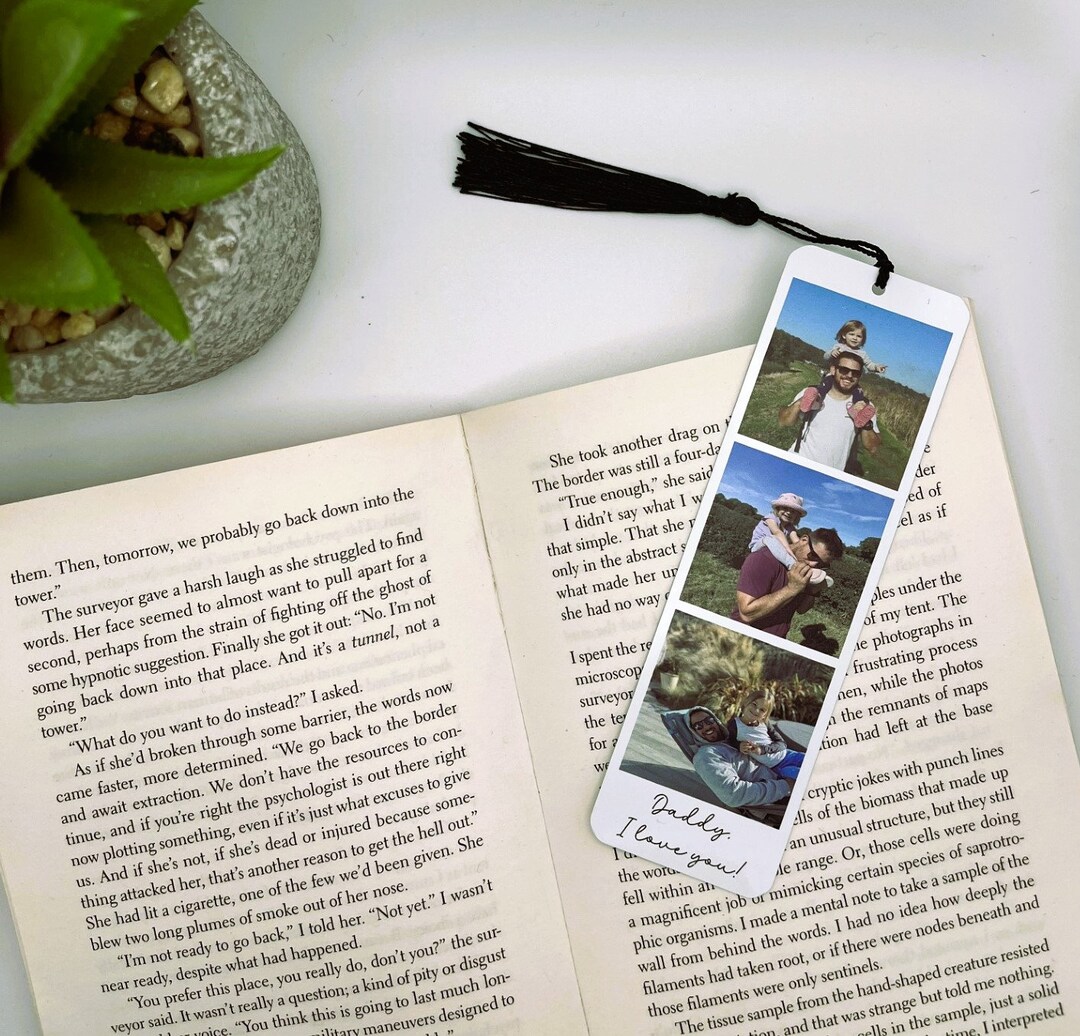 Personalised Photo Bookmark for Dad, Daddy Bookmark, Grandad Bookmark ...