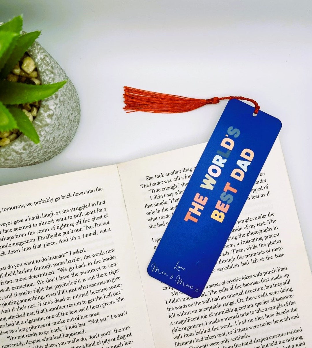 The World's Best Dad Bookmark, Daddy Bookmark, Grandad Bookmark, Father ...
