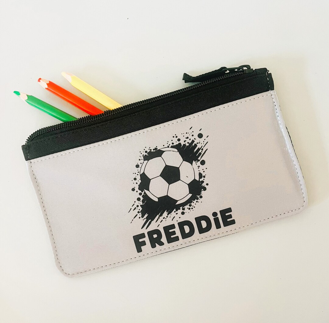 Personalised Football Pencil Case, School Supplies, Football Gift for ...