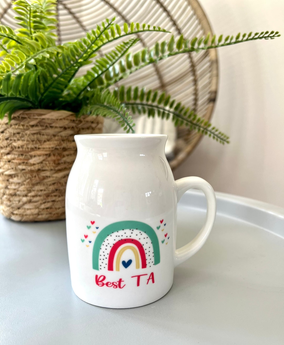 Vase for TA, Personalised Jug, Thank You Gift, Teaching Assistant Gift ...