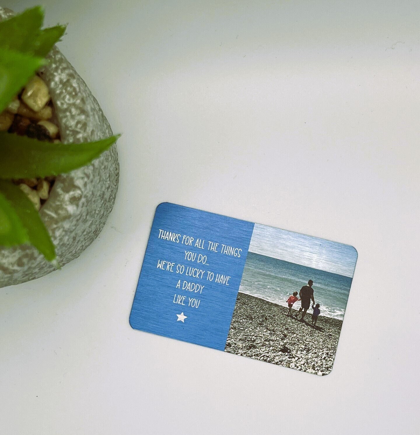 Personalised Photo Wallet Card for Dad Aluminium Personalised - Etsy