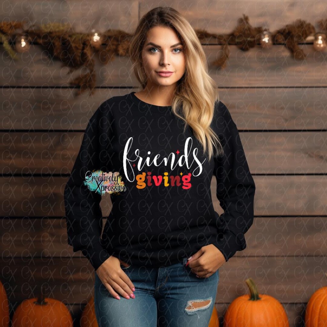 Friendsgiving PNG, Friends Thanksgiving Svg, Happy Friendsgiving PNG ...
