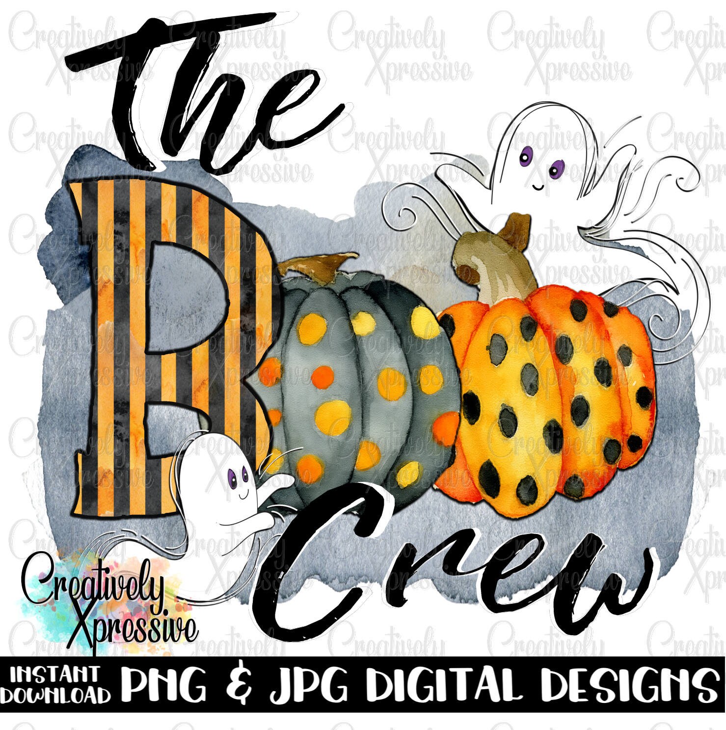 The Boo Crew PNG Sublimation Design Halloween Design Boo - Etsy