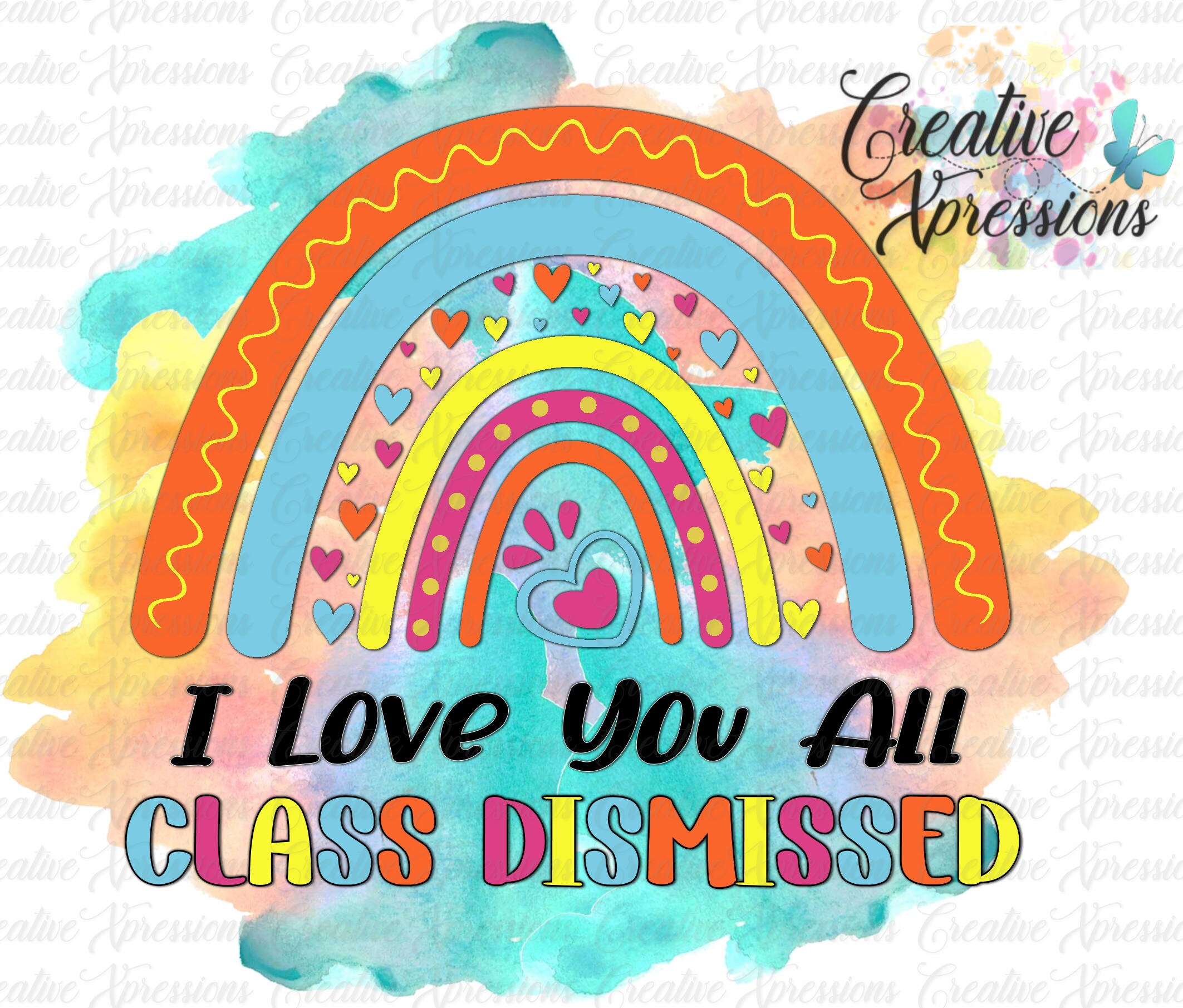 I I Love You All Class Dismissed png Class Dismissed png | Etsy