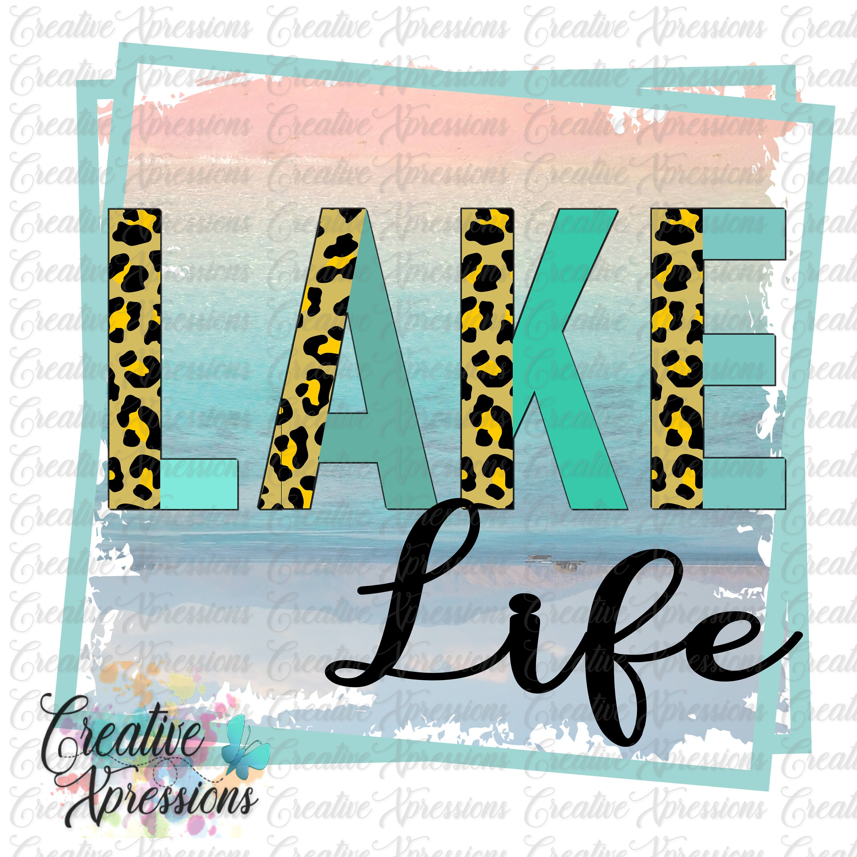 Leopard Lake Life Sublimation Design Lake LIfe PNG File for | Etsy