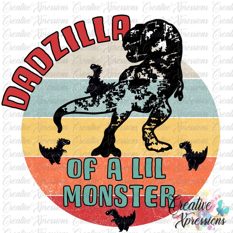 DADZILLA PNG Dinosaur PNG Dad Sublimation Image Dad - Etsy