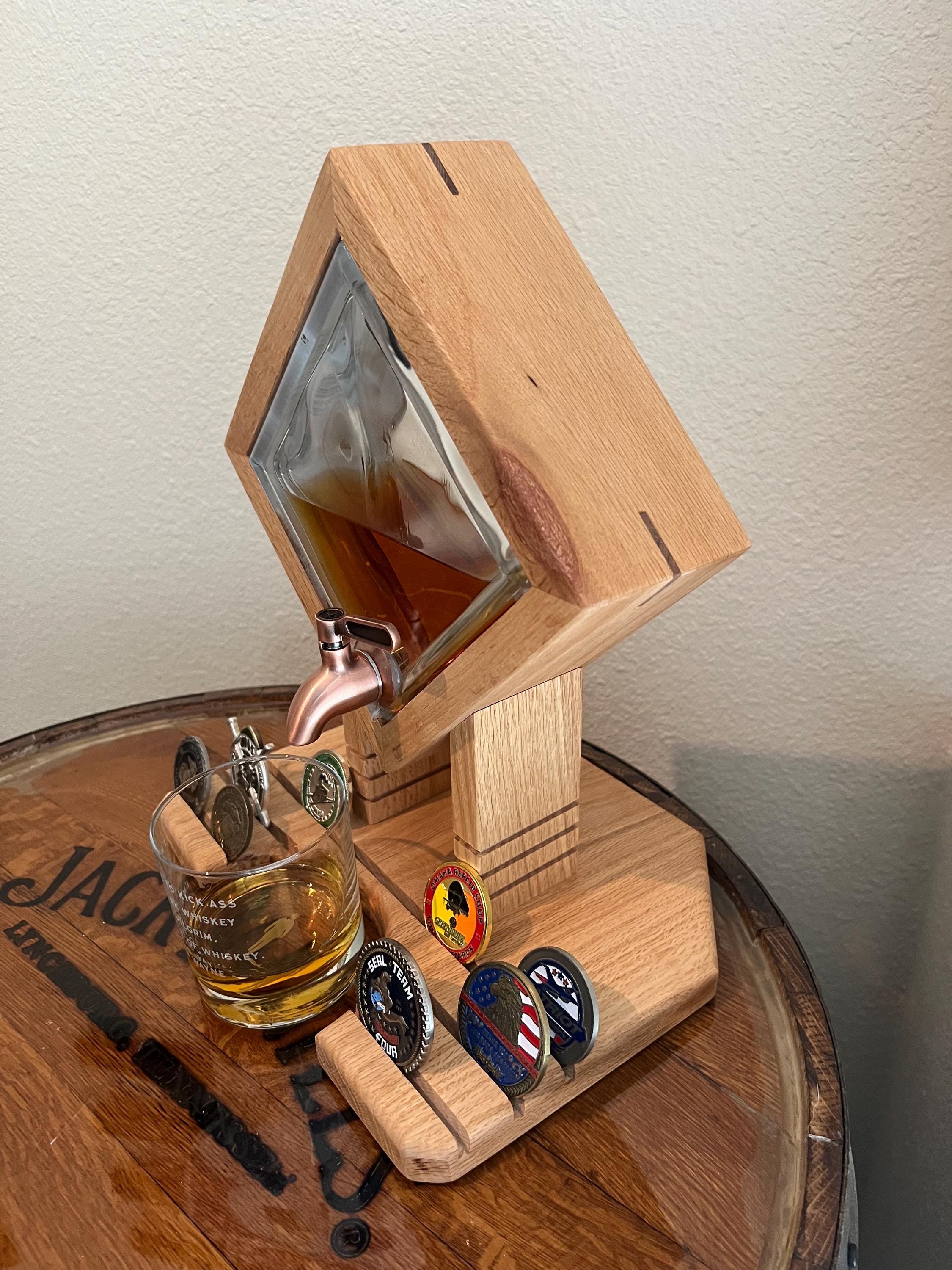 Whiskey Tap With Challenge Coin Base - Etsy