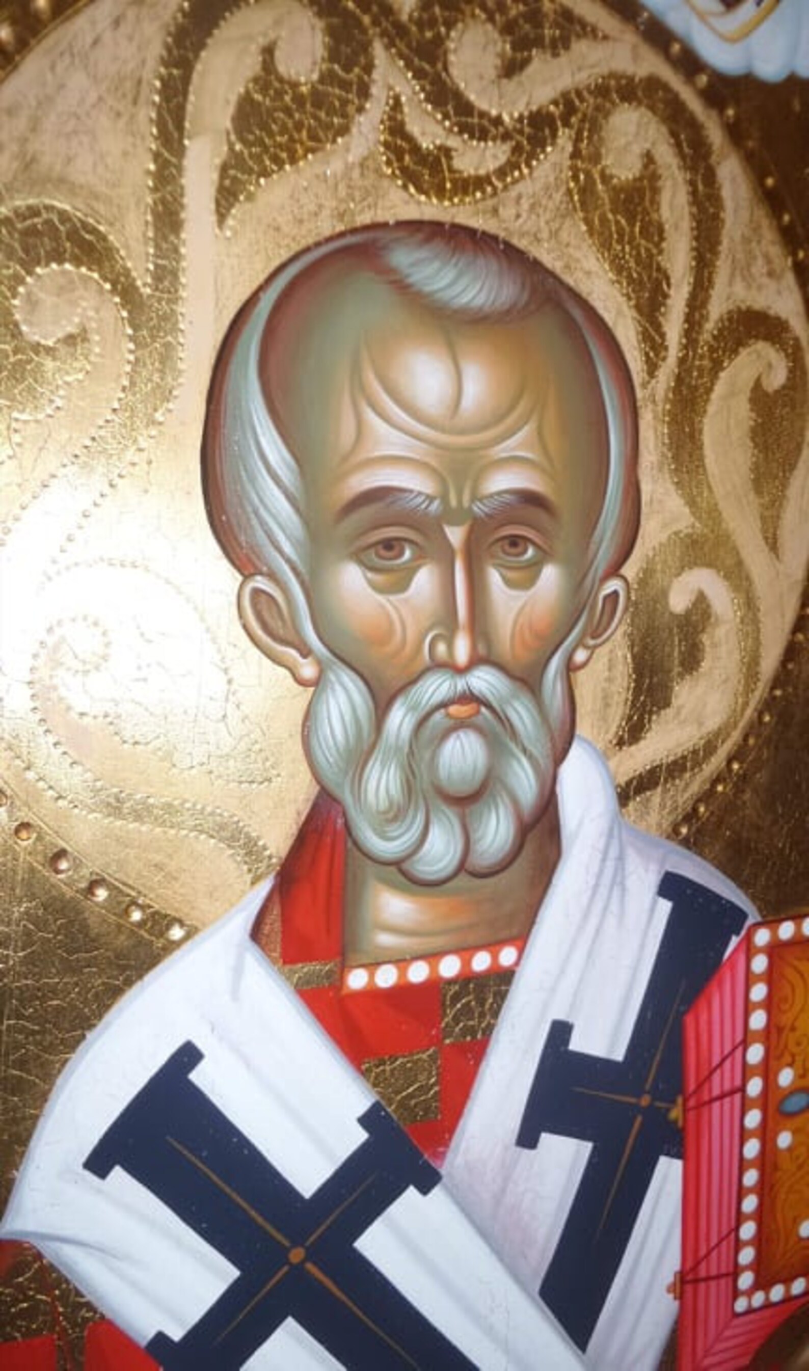 Handmade Saint Nicholas Icon: Byzantine Orthodox Art With Gold Leaf ...