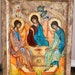 Hand-painted Holy Trinity Icon: Rublev Style Orthodox Art/religious - Etsy