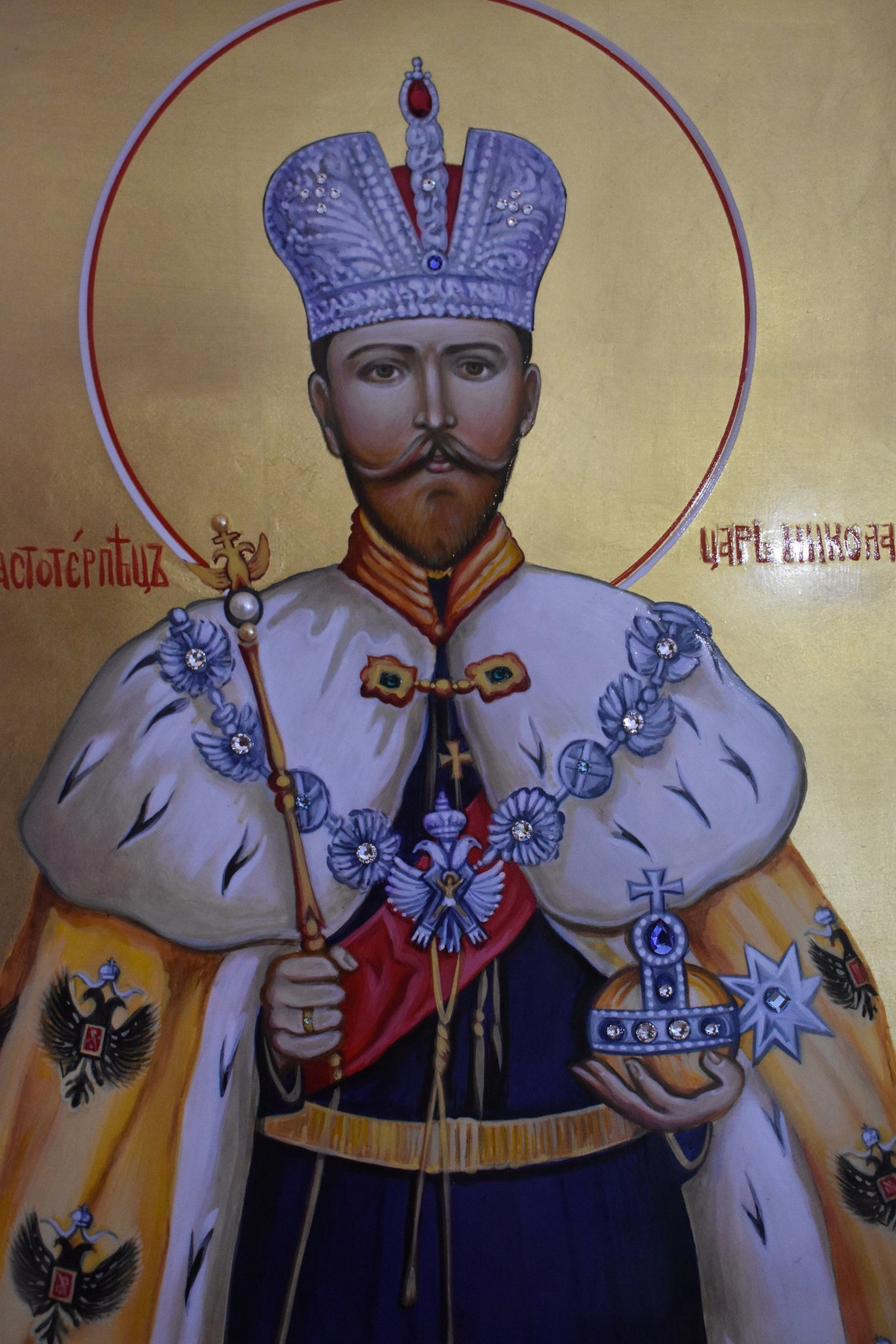 Tsar Nicholas II Icon/handpainted Icon/saint Nikolai II of - Etsy