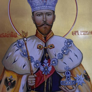 Tsar Nicholas II Icon/handpainted Icon/saint Nikolai II /orthodox Icon ...