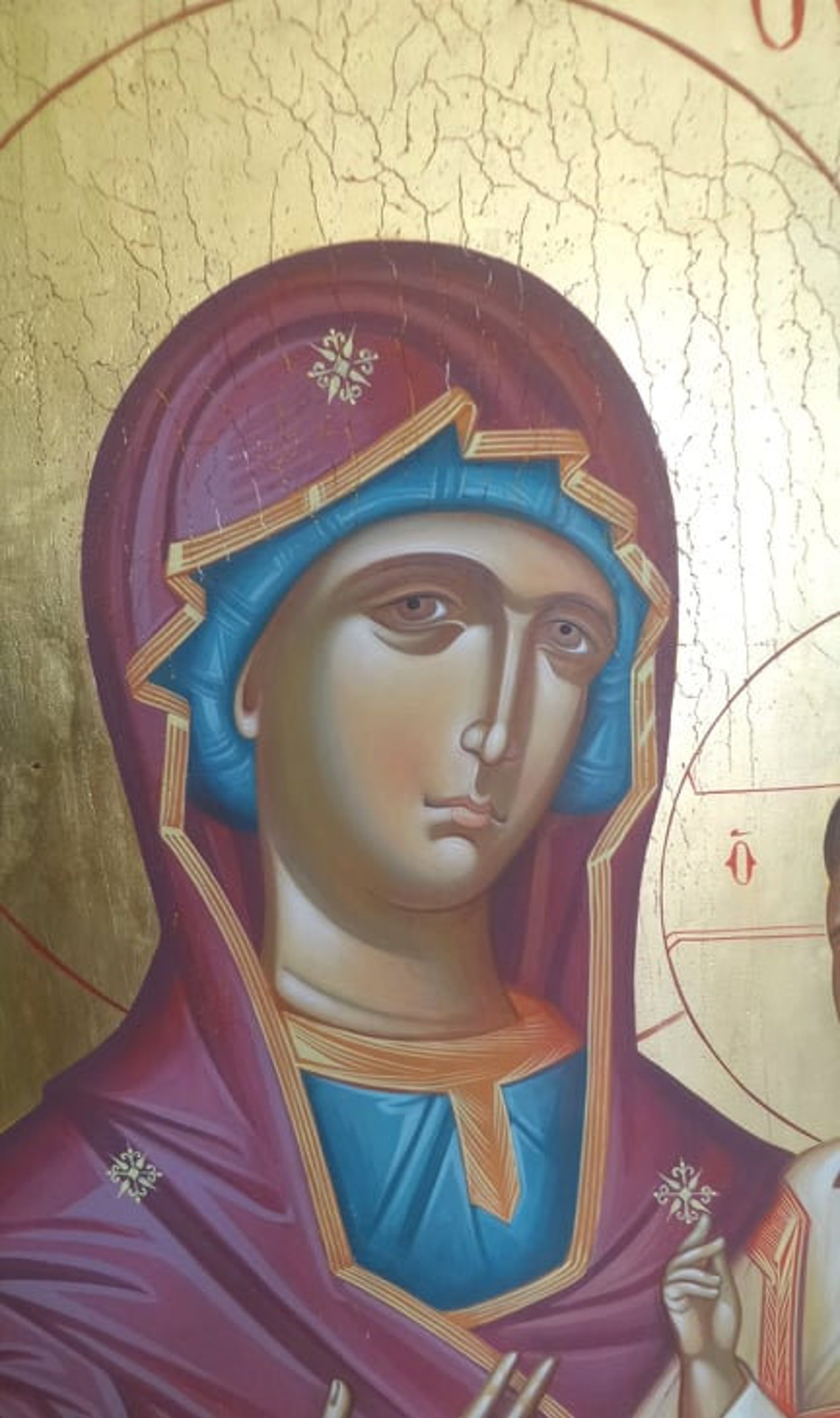 Holy Virgin Mary Hodegetria/hand-painted Icon/orthodox | Etsy