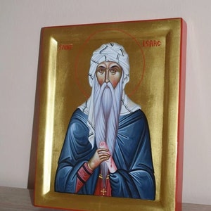 Saint Isaac - Icon/handpainted Icon/orthodox Icon/handpainted/greek ...