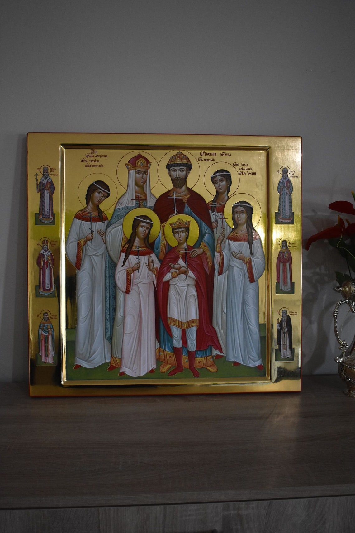 Handmade Holy Romanov Family Icon: Gold Polished Orthodox Art/religious ...