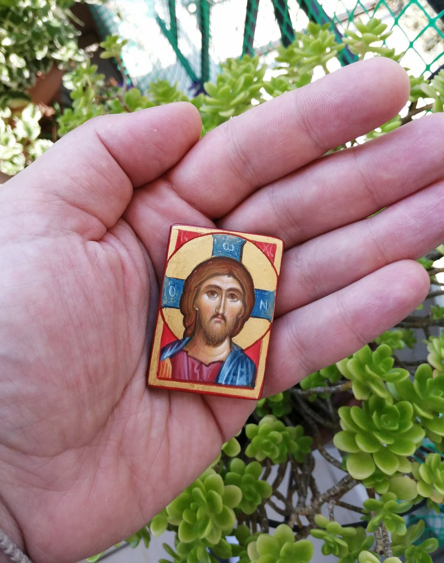 Jesus Christ Orthodox Small Icon/handpainted Icon/miniature - Etsy