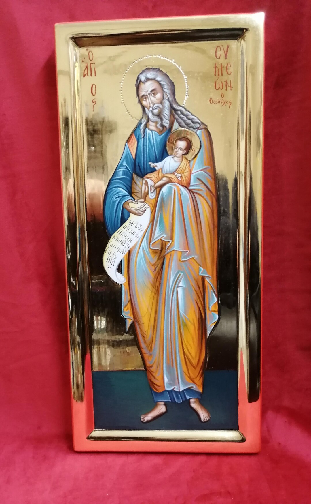Saint Simeon Theodochos Icon: Hand-painted Orthodox Icon With 22K Gold ...
