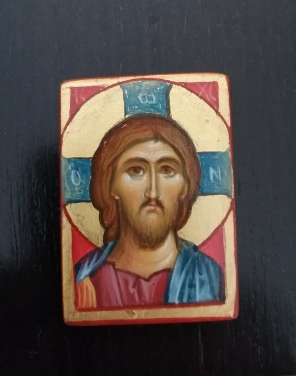 Jesus Christ Orthodox Small Icon/handpainted Icon/miniature - Etsy