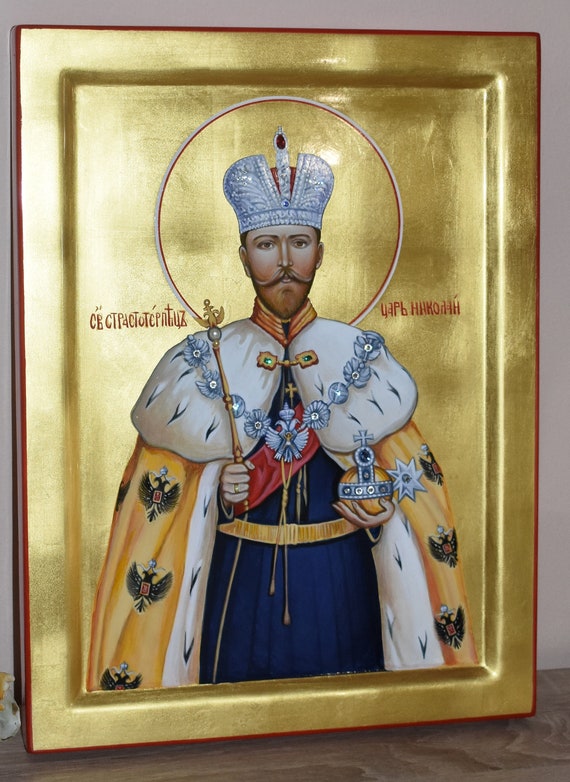 Tsar Nicholas II Icon/handpainted Icon/saint Nikolai II of - Etsy