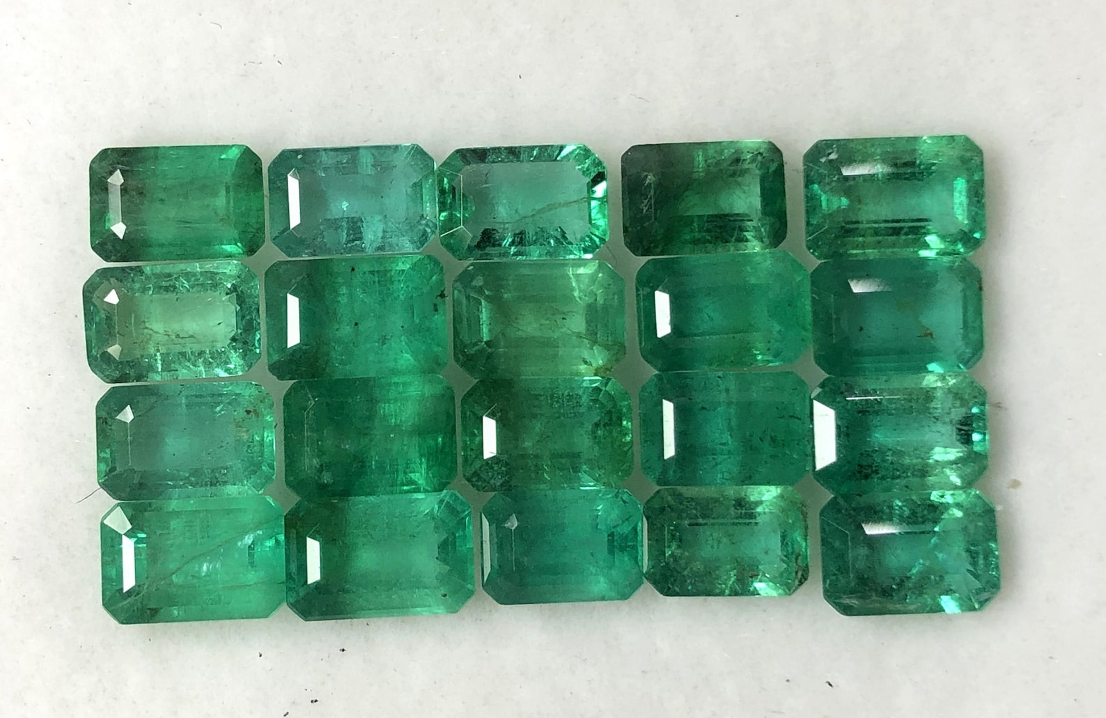 Certified 6x4mm Natural Octagon Emerald Faceted Gemstone Loose Emerald ...