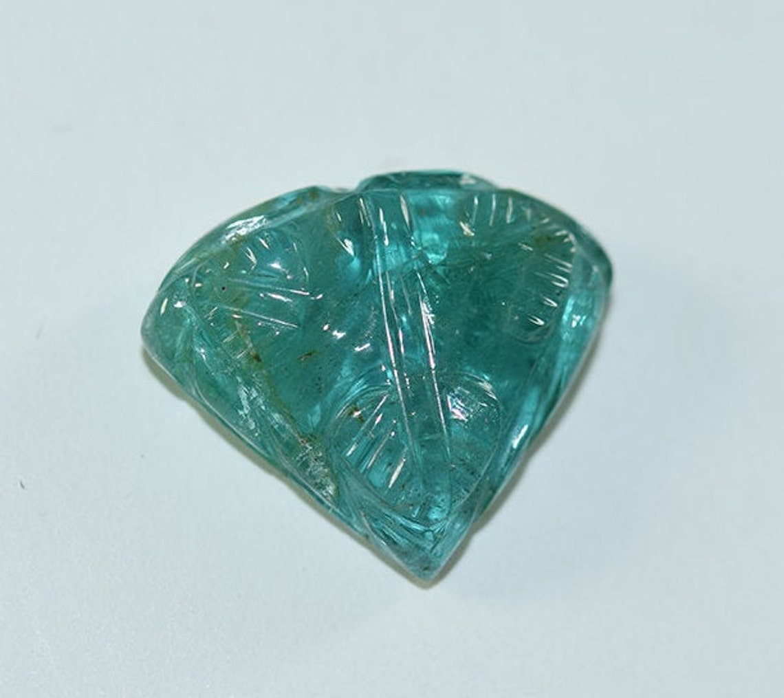 Certified 7.18cts Natural Fancy Triangle Emerald Hand Made - Etsy UK