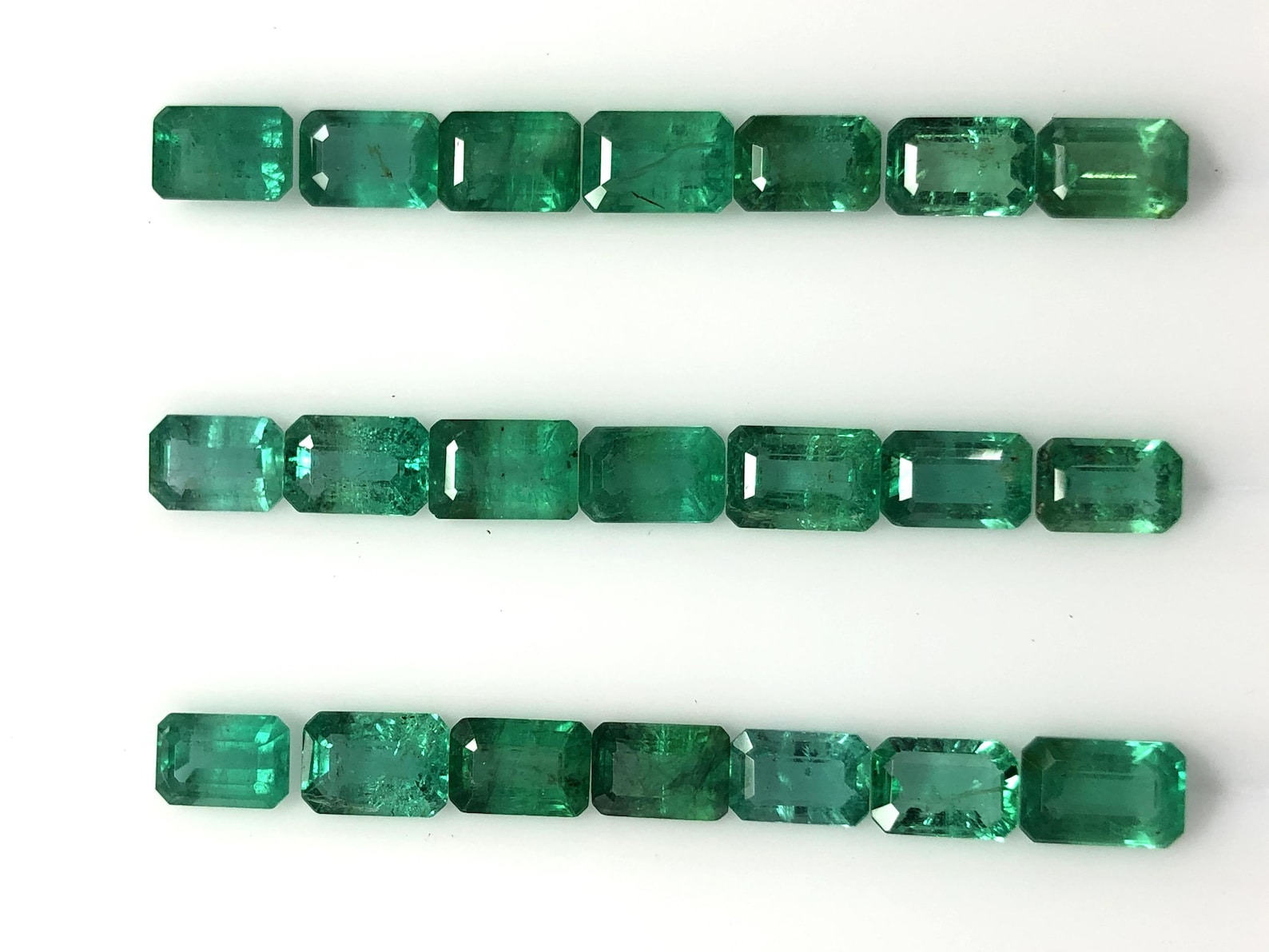 Certified 6x4mm Natural Octagon Emerald Faceted Gemstone Loose Emerald ...