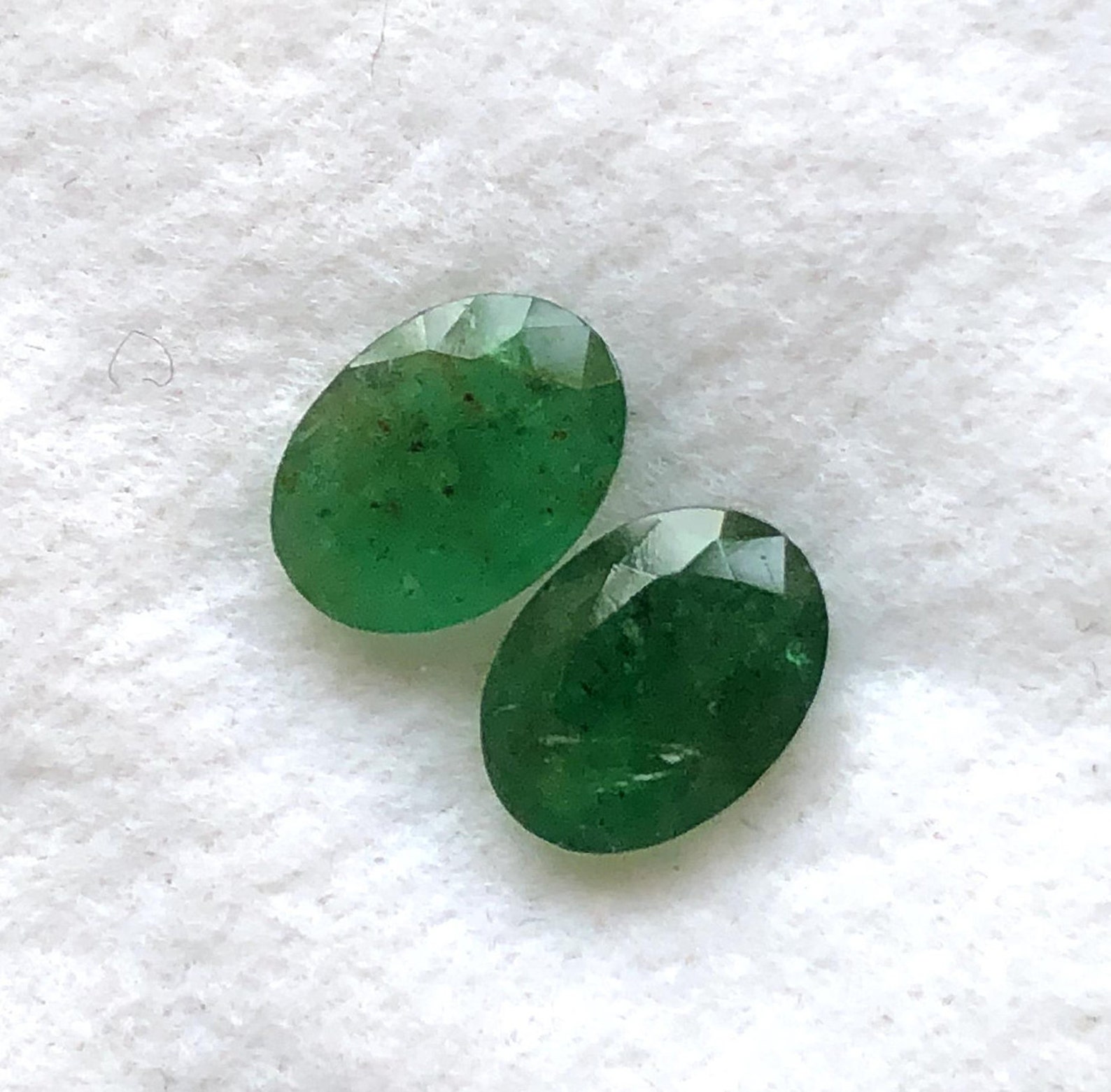 Certified 7x5mm Natural Emerald Faceted Oval Gemstone Loose Emerald ...