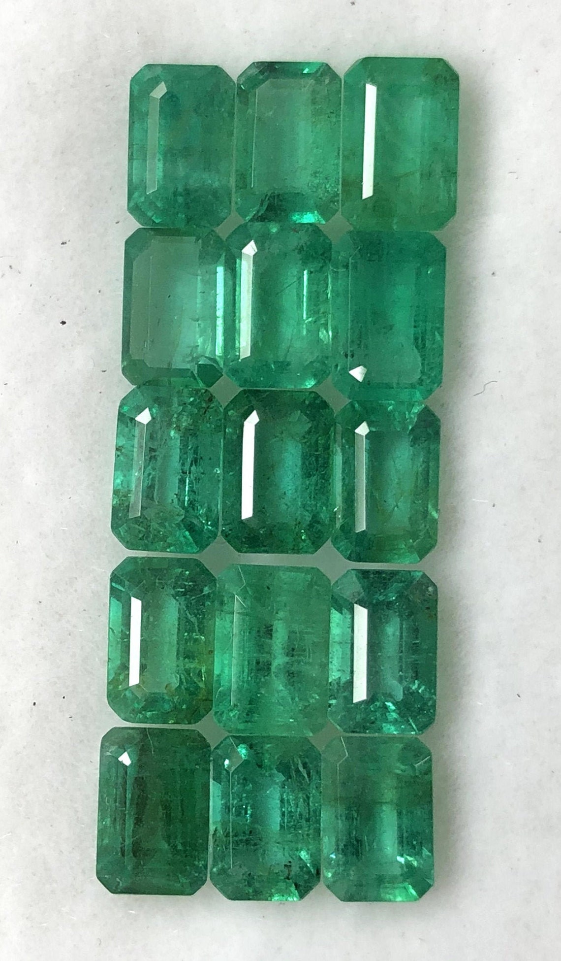 Certified 6x4mm Natural Octagon Emerald Faceted Gemstone Loose - Etsy UK