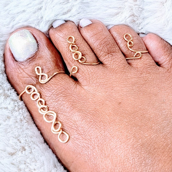 Spiral Toe Ring - Etsy