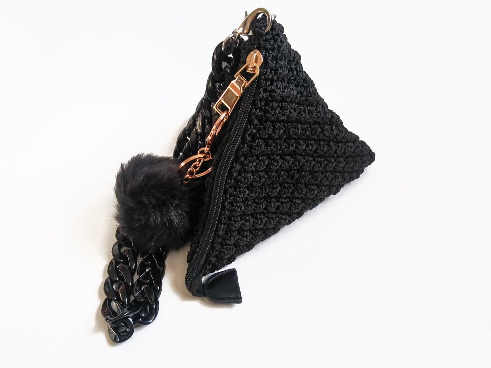 Triangular Purse Crochet Pattern Triangle purse pattern Coin | Etsy